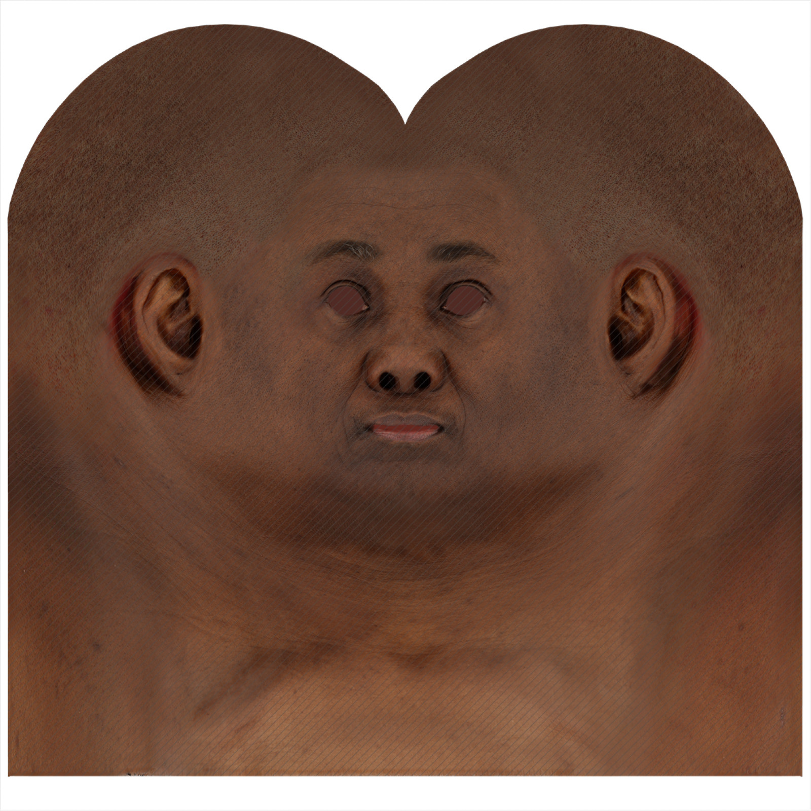 Female head texture map 27