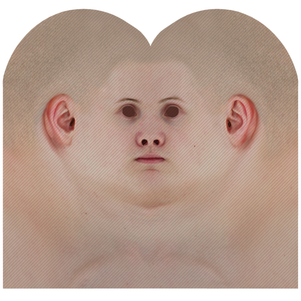 Male head texture map 23