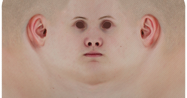 Male head texture map 23