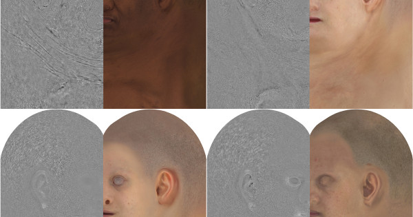 Female / 4 x HD Displacement Map Pack 02