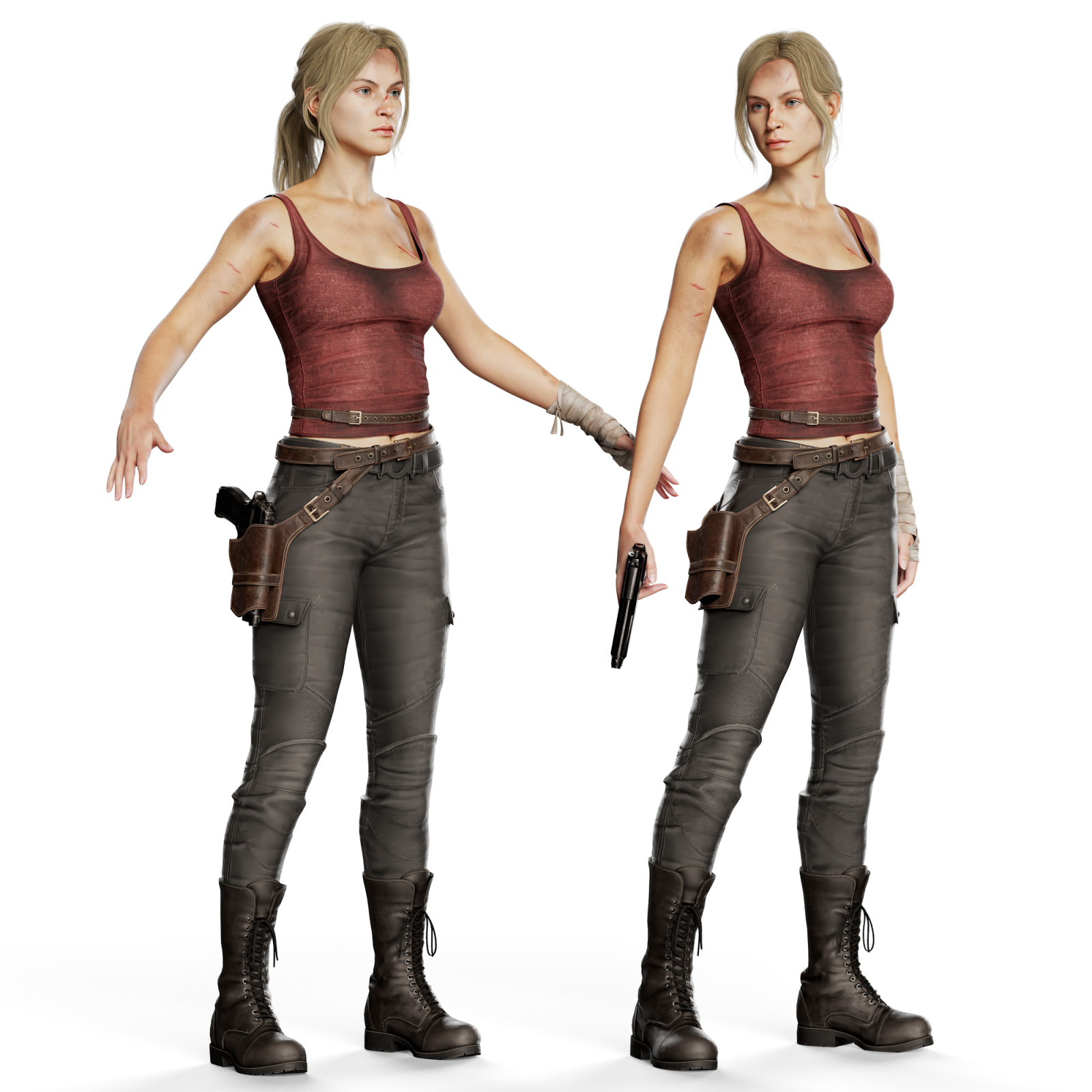 Female Explorer Game Character