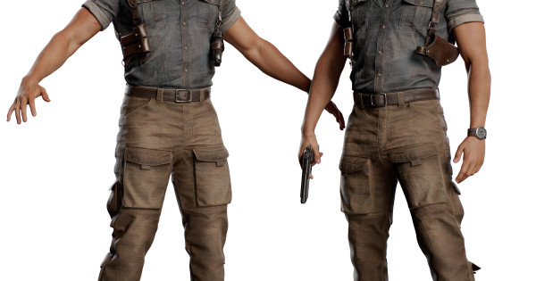 Male Explorer Game Character