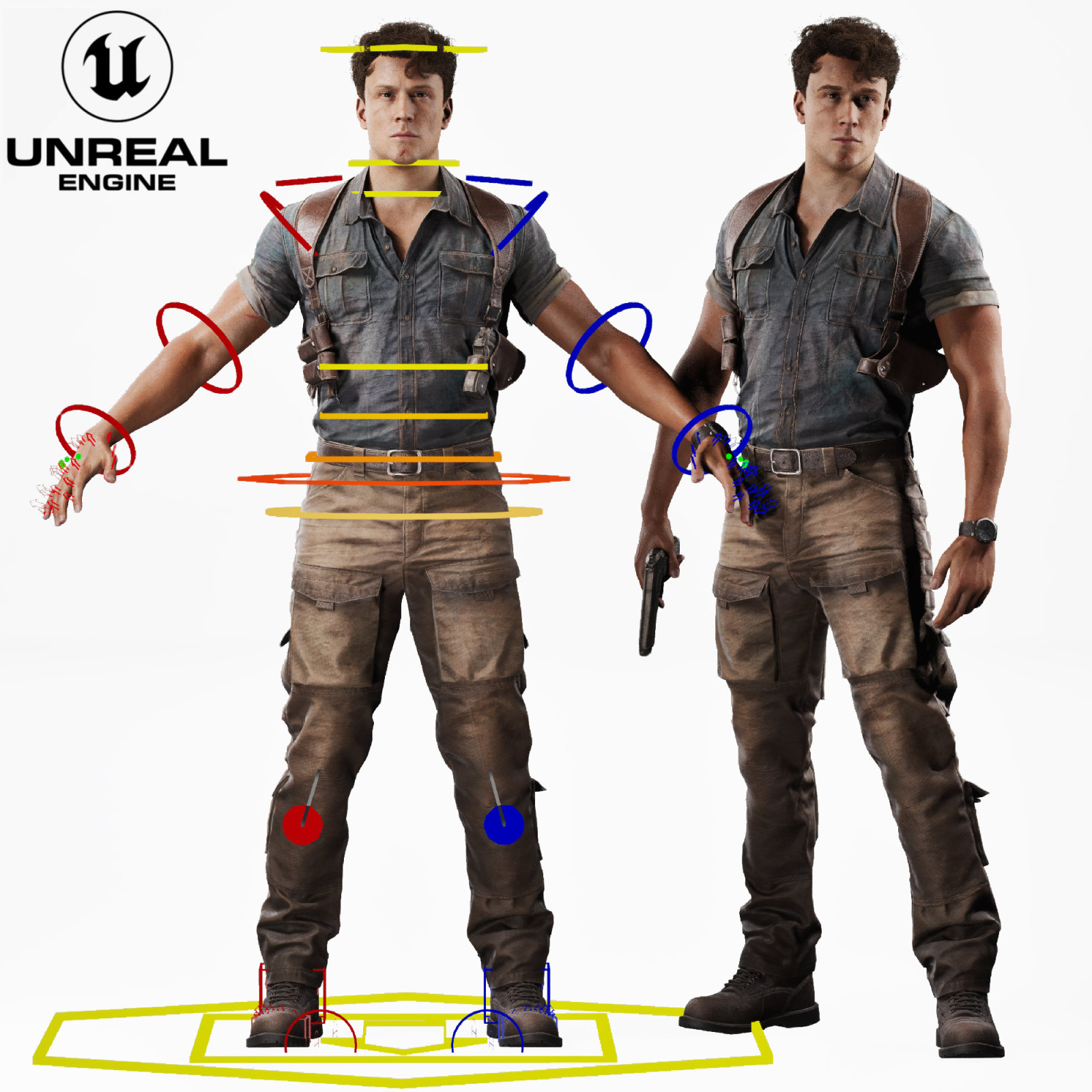 Realistic Game Characters For Unreal Engine 5 Rigged And Animated