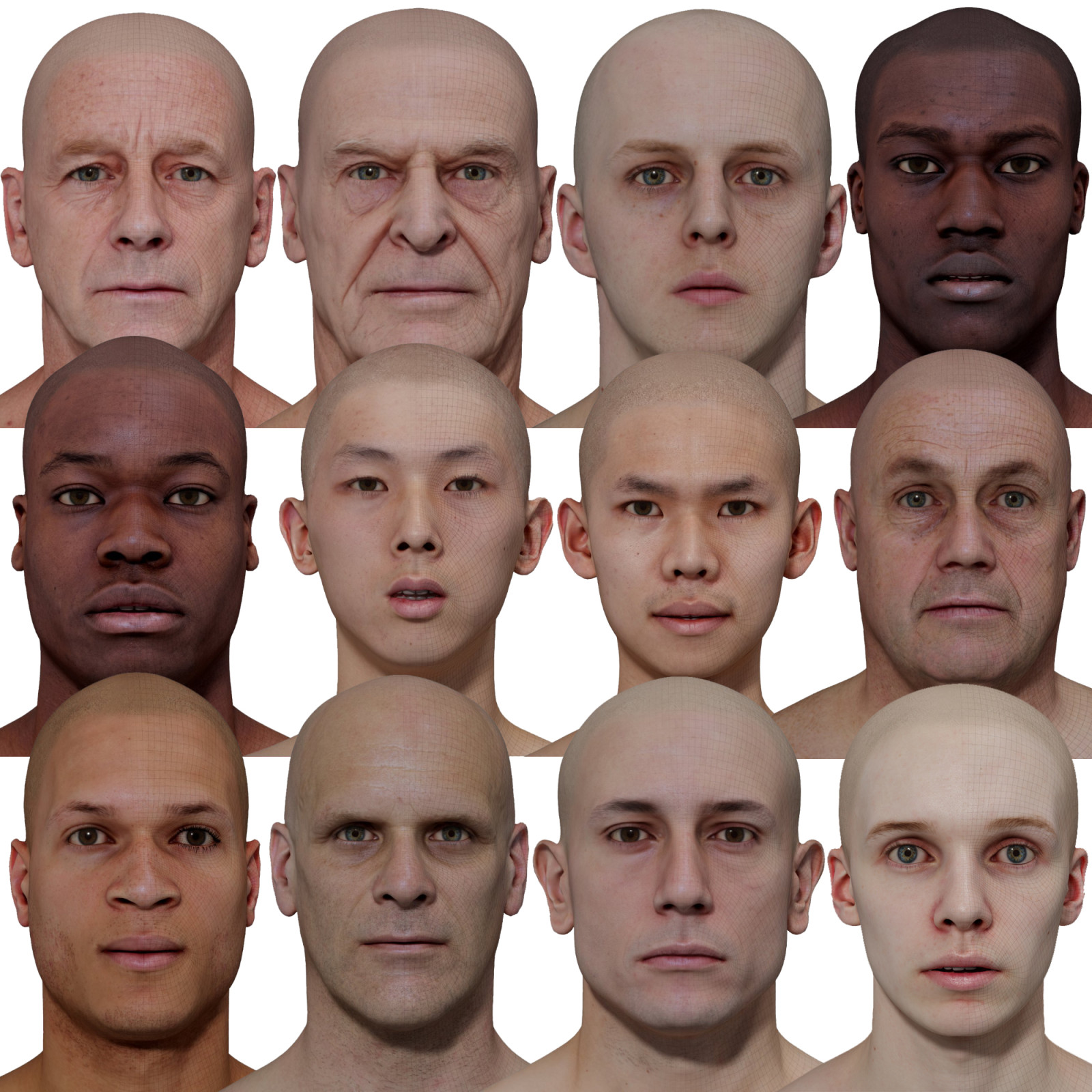Standard Definition head scans