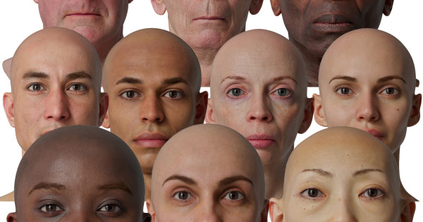 10 x HD Head Scan Pack 02