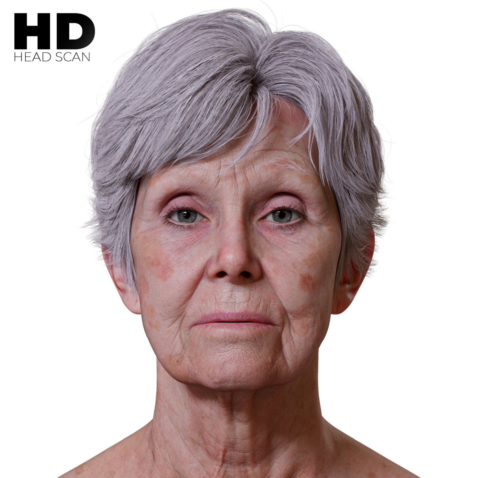 realistic 3d head models with hair