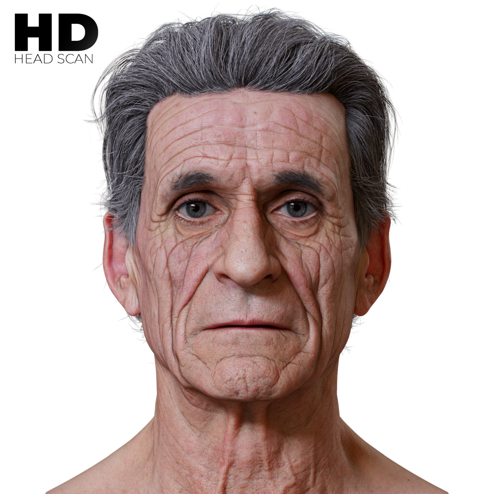 realistic 3d head models with hair