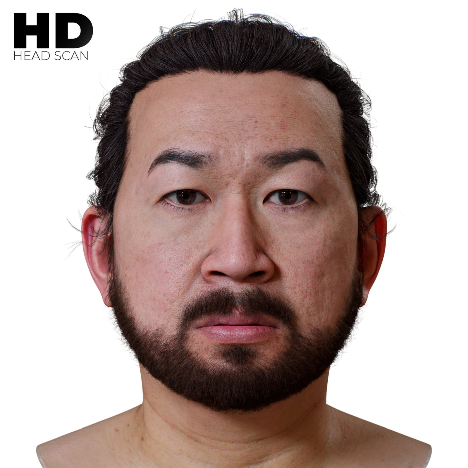 realistic 3d head models with hair