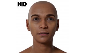 HD Male Head Model 02