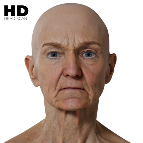 HD Male 3D Head Model 26