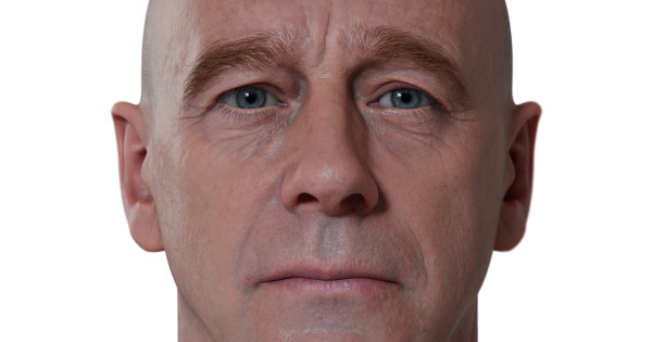 HD Male Head Model 01