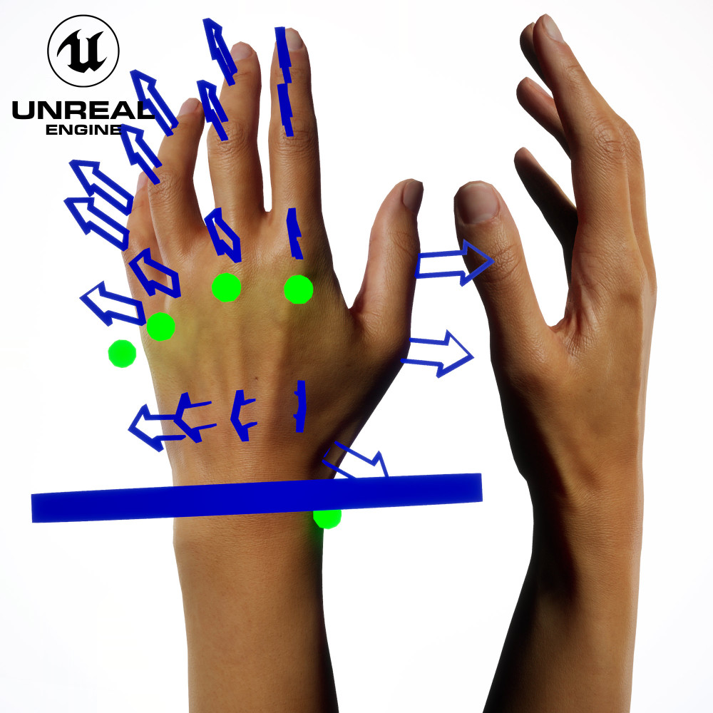 Rigged Photorealistic 3D Scanned Female Asian Hand Model - Ready to ...