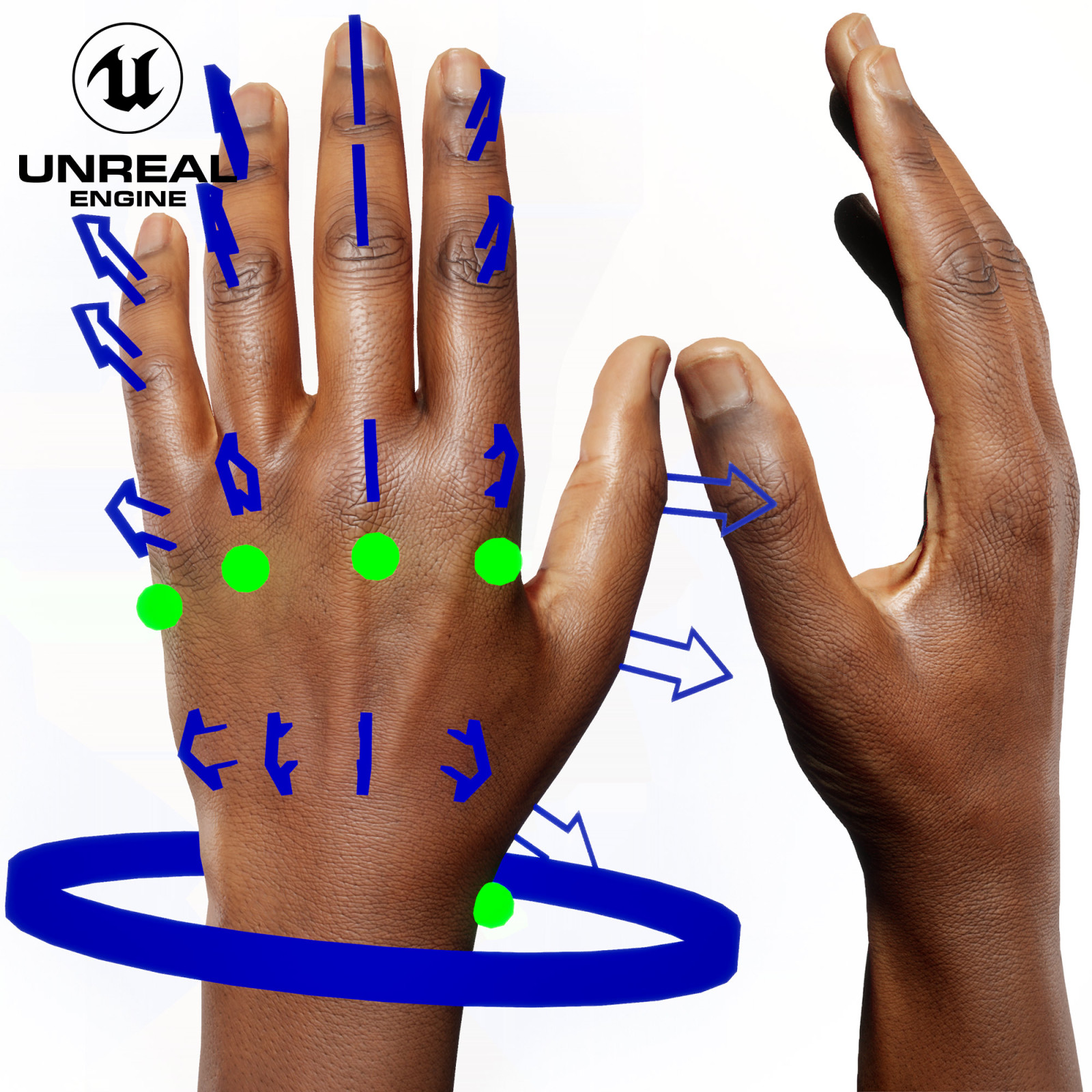 Rigged Photorealistic 3D Scanned Black Male Hand Model - Ready to ...