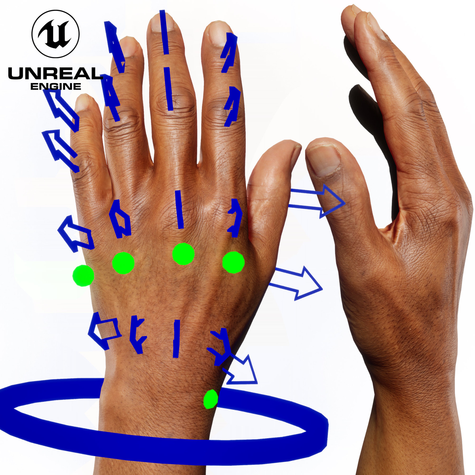 Rigged Photorealistic 3D Scanned Black Male Hand Model - Ready to ...