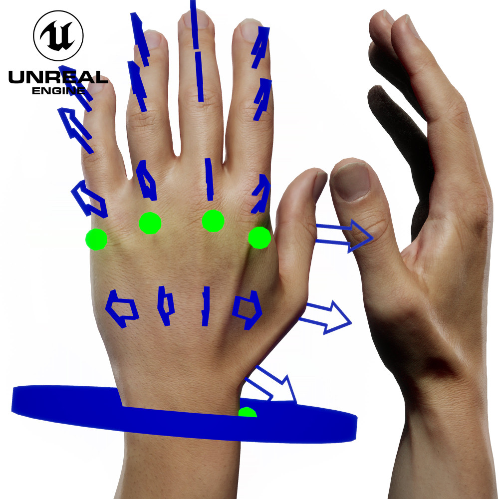 Rigged Photorealistic 3D Scanned White Male Hand Model - Ready to ...