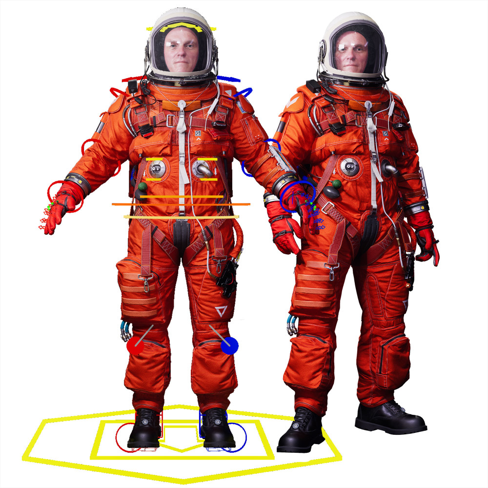 Sapce Suit 3d game character for Unreal Engine rigged
