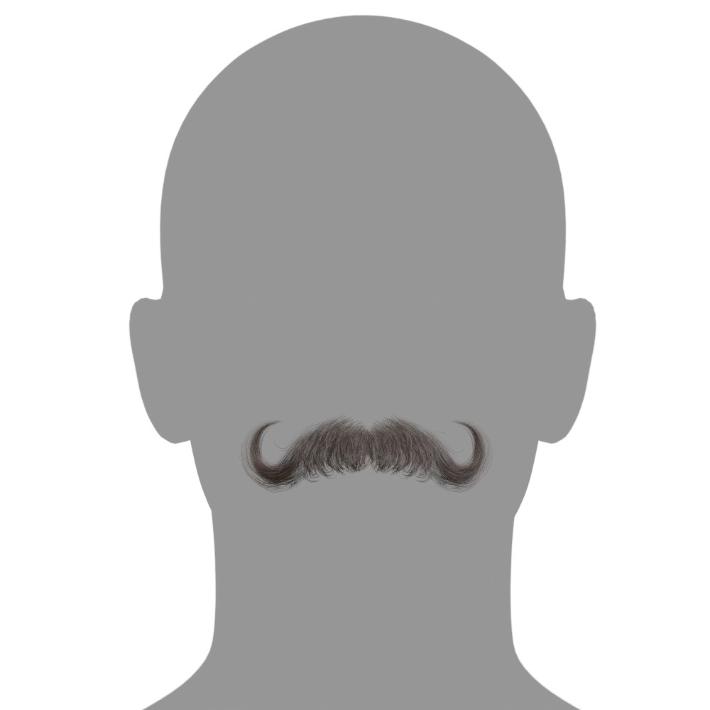 Realtime Hair - Curly Mustache