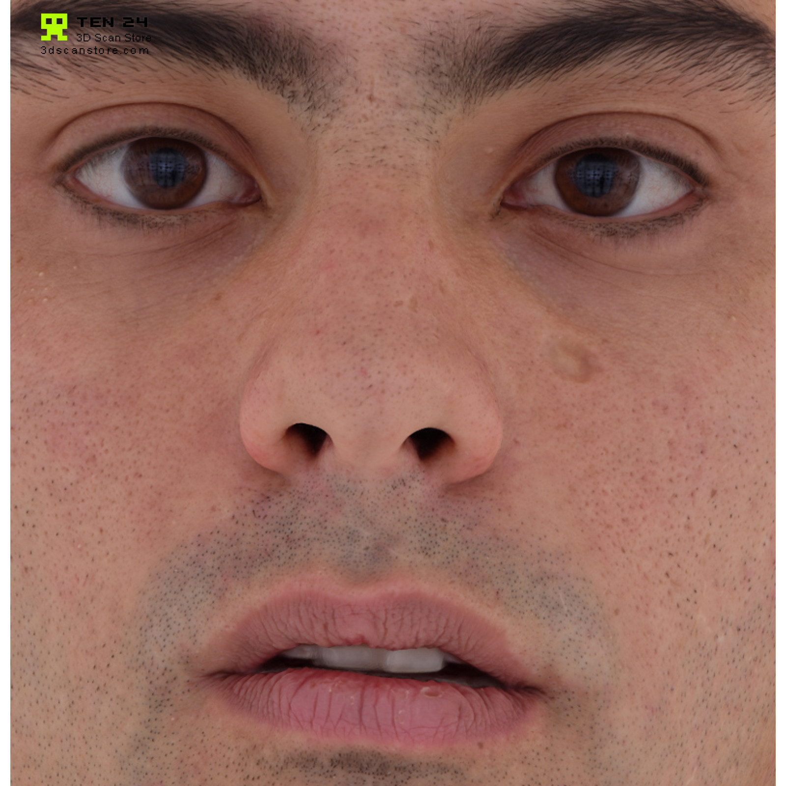 Male 21 Head Scan Cleaned