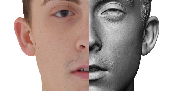 Male 38 Head Scan Cleaned