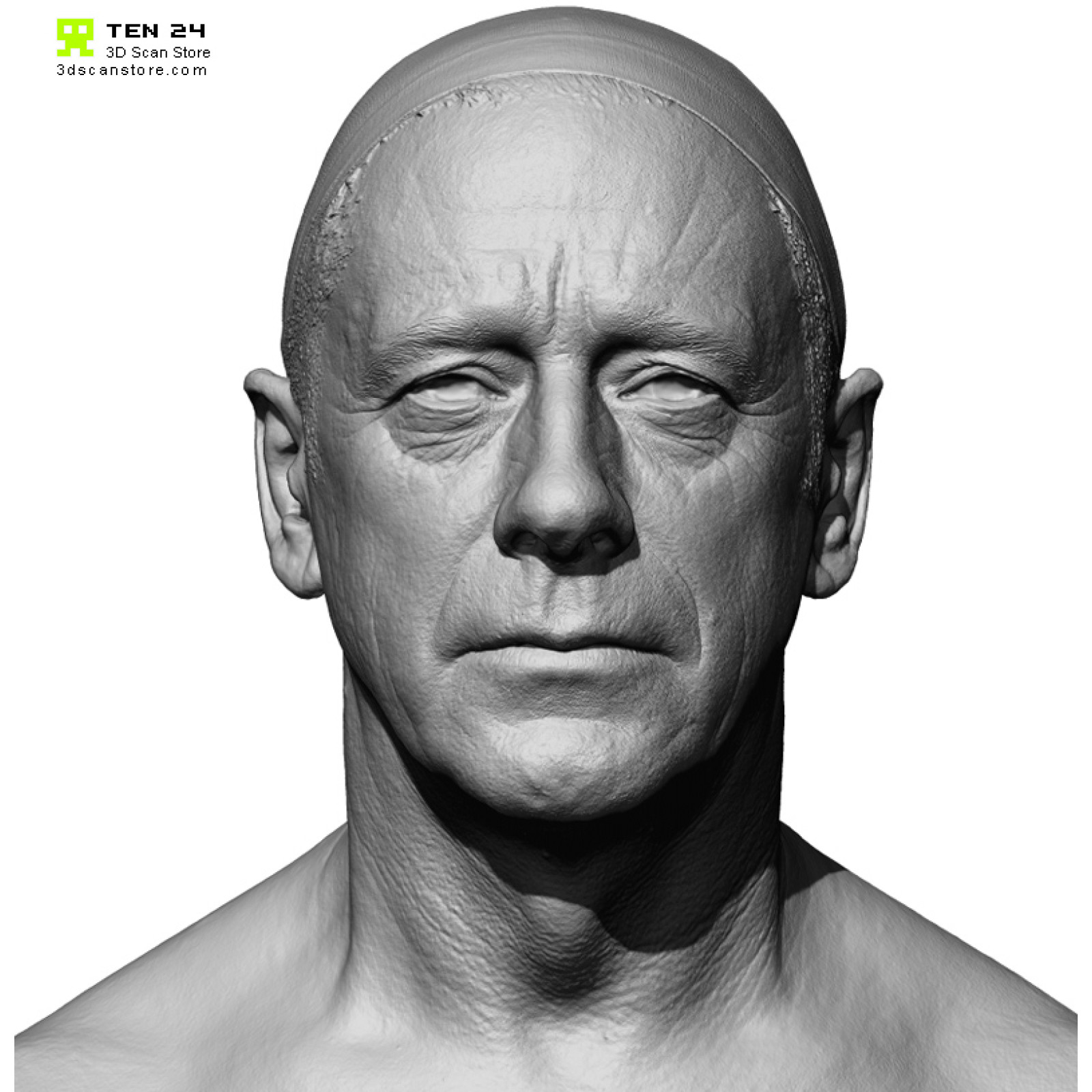 Male 40 Head Scan Cleaned