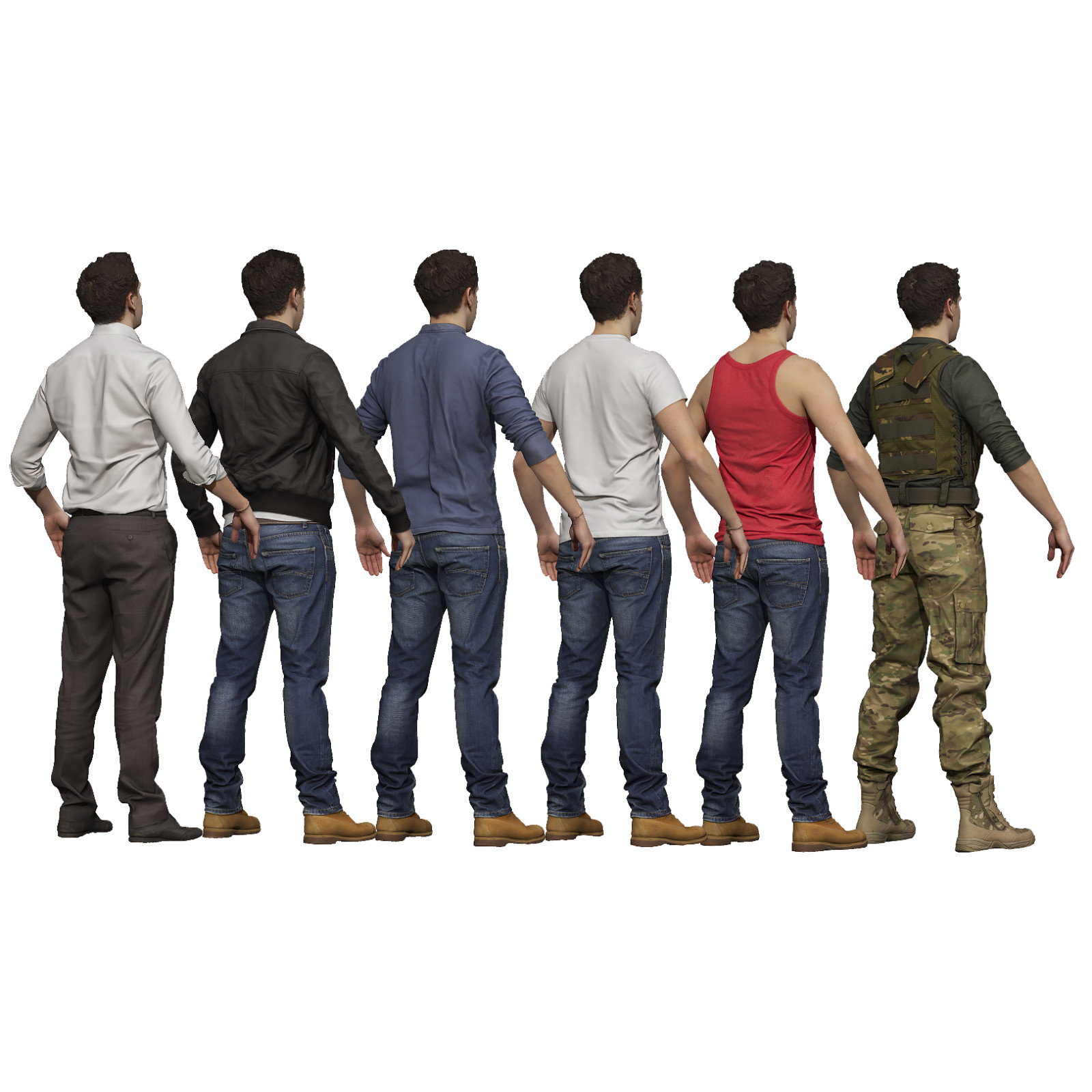Male Clothing Bundle 3d model product