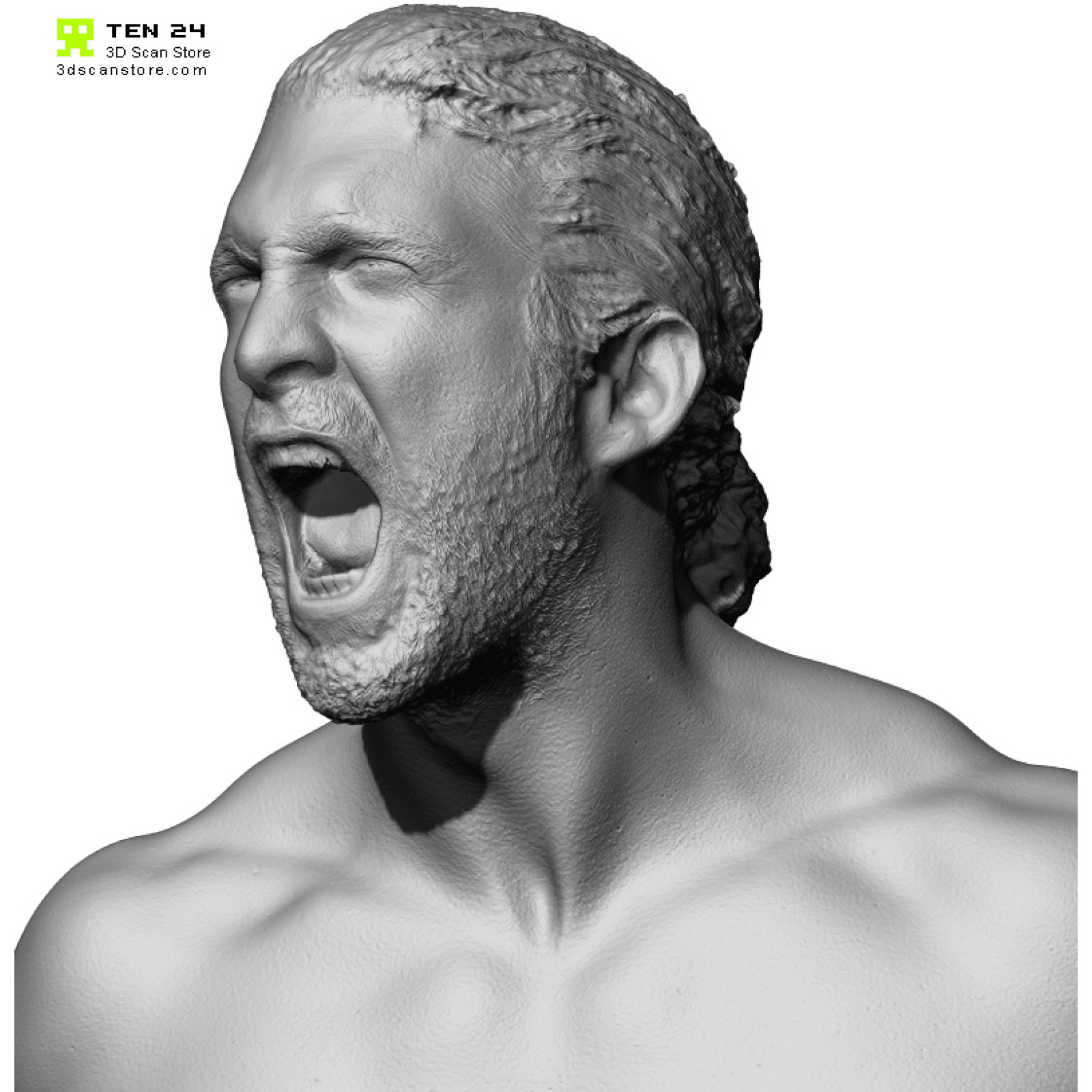 Colour Male 03 Anger Pose 14