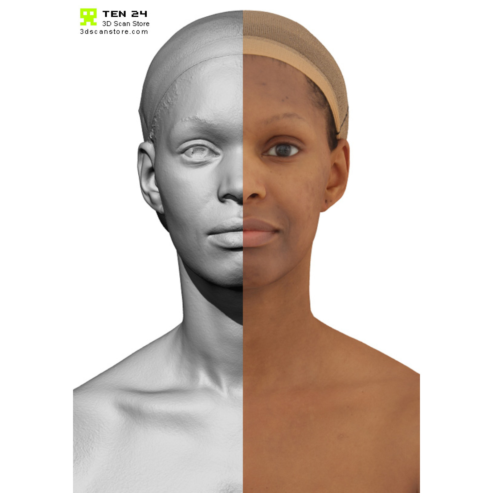 Female Head 3d models - Cleaned| Made from 3d scans