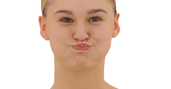 Female 01 Cheeks Puff RAW