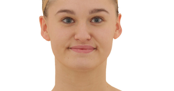 Female 01 Dimple Cheeks RAW