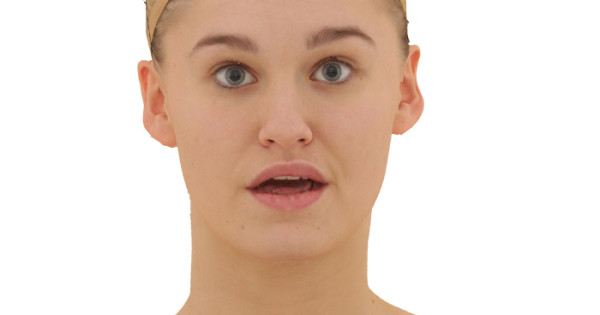 Female 01 Neutral Lips Parted RAW