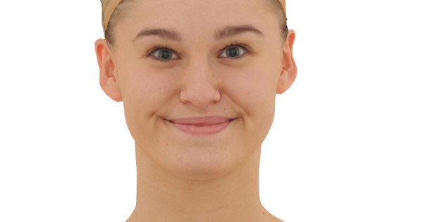 Female 01 Smile Mouth Closed RAW