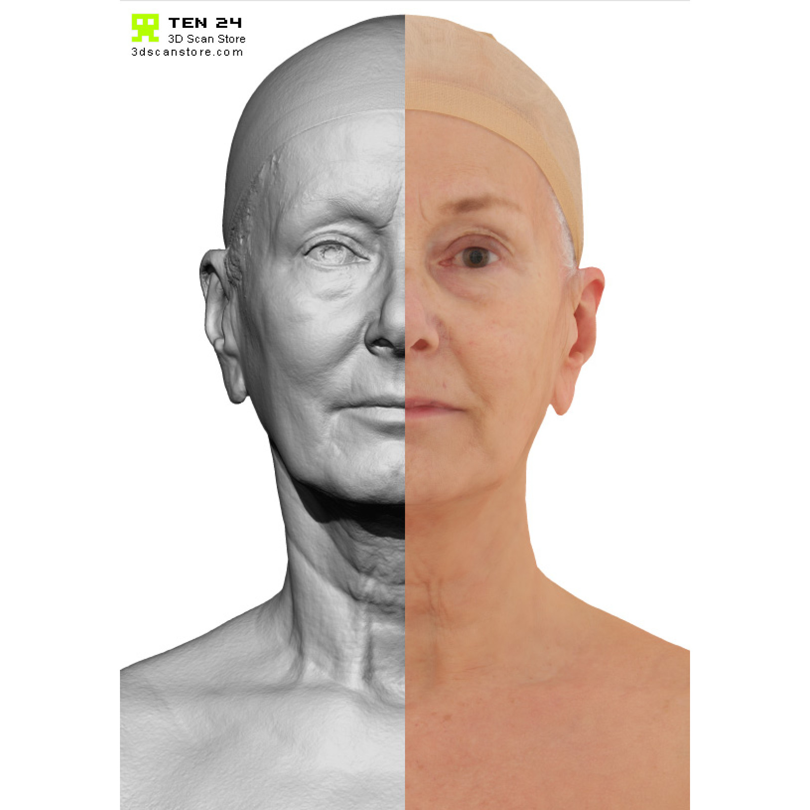 Female Head 3d models - Cleaned| Made from 3d scans