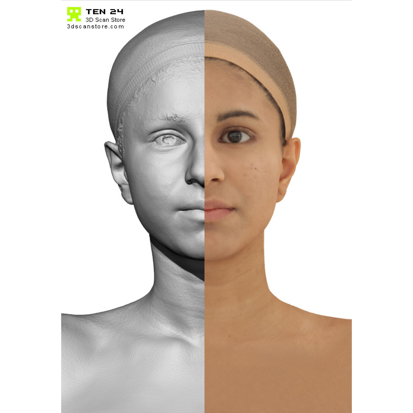 Female Head 3d models - Cleaned| Made from 3d scans