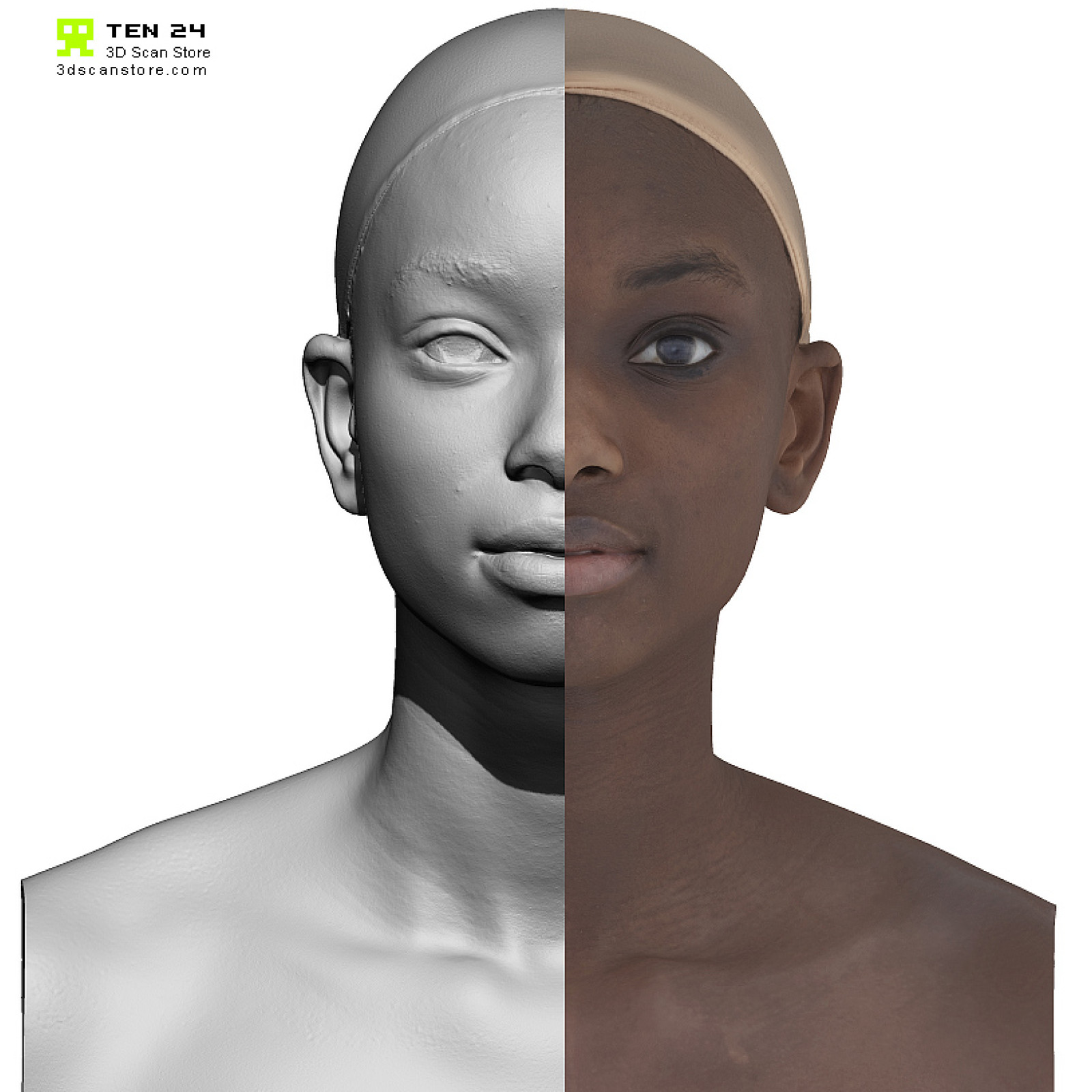 Female Head 3d models - Cleaned| Made from 3d scans