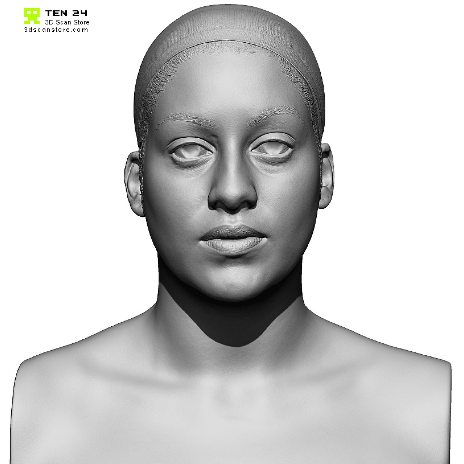 Female 10 Head Scan Cleaned