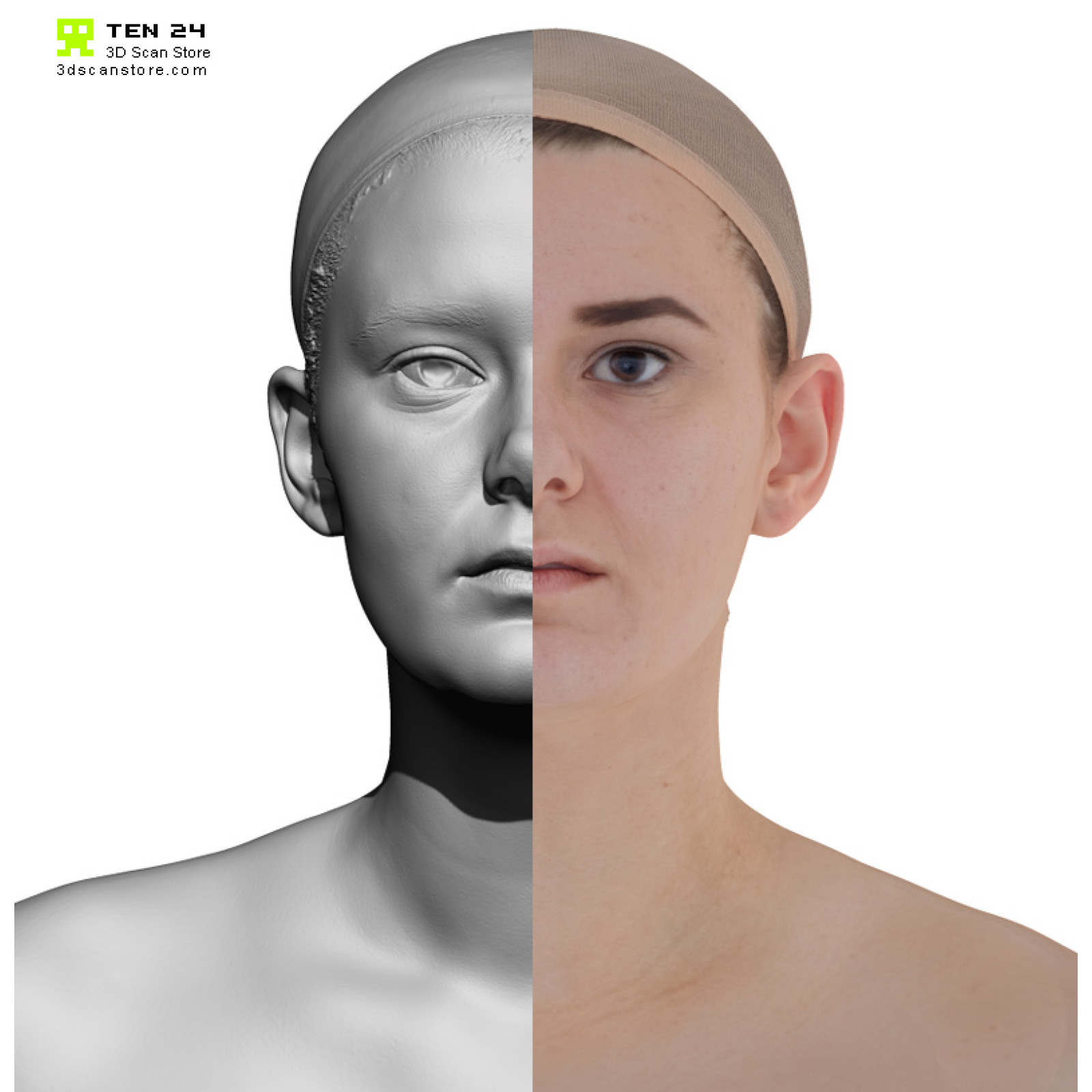 Female Head 3d models - Cleaned| Made from 3d scans