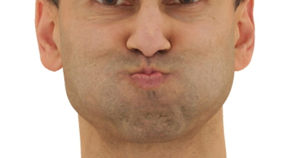 Male 03 Cheek Puff RAW