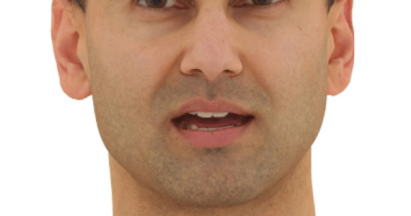 Male 03 Neutral Lips Parted RAW