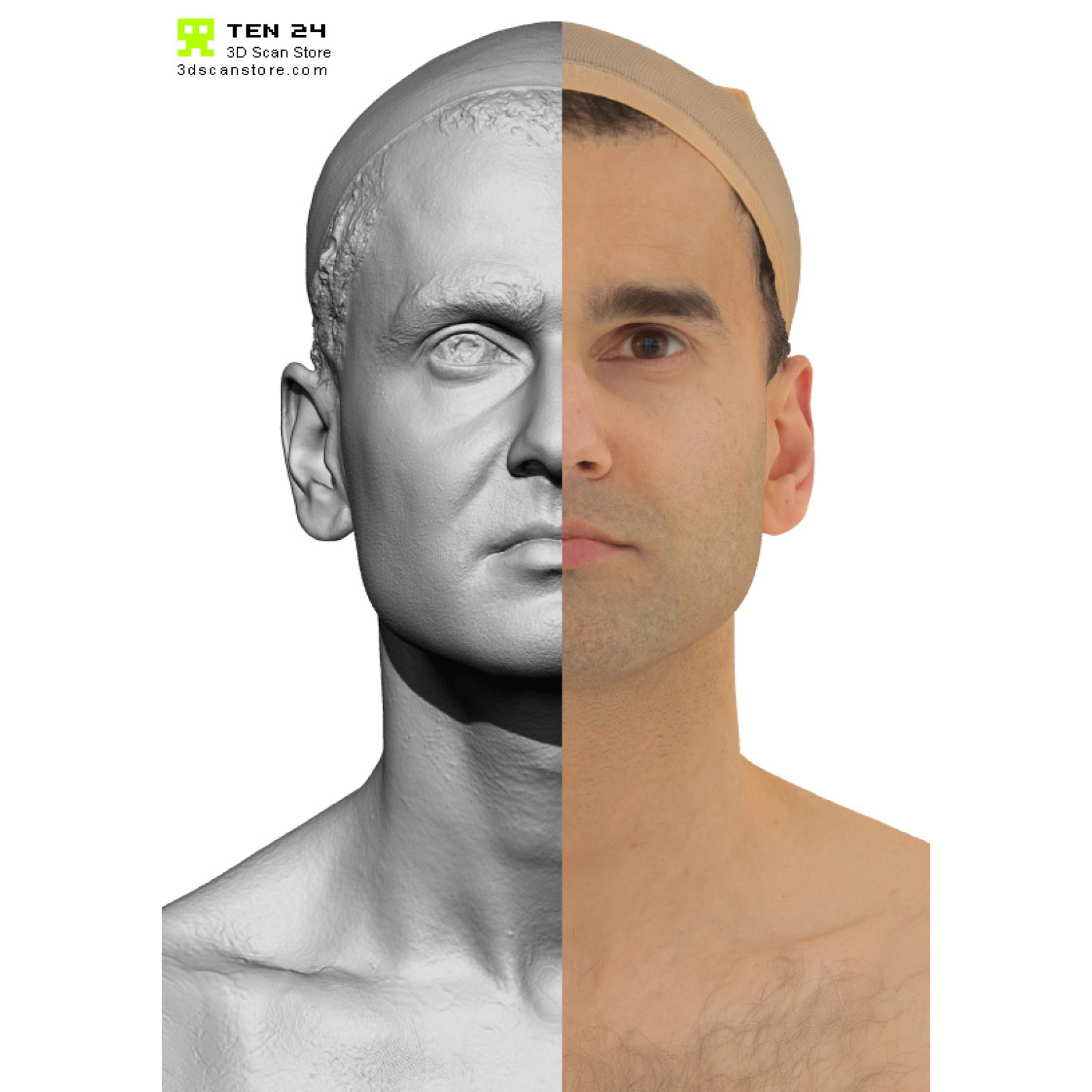 Male Head 3d models - Cleaned| From 3d scans by 3dscanstore