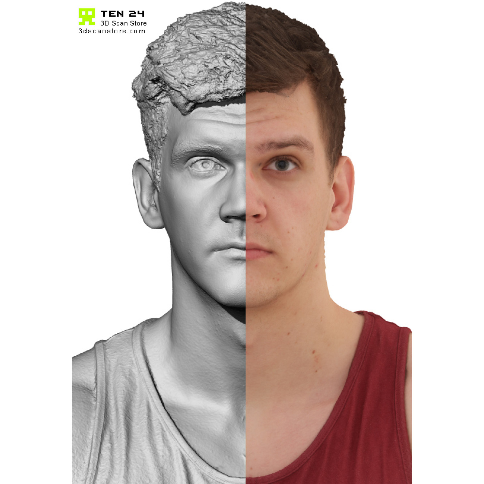Male Head 3d models - Cleaned| From 3d scans by 3dscanstore
