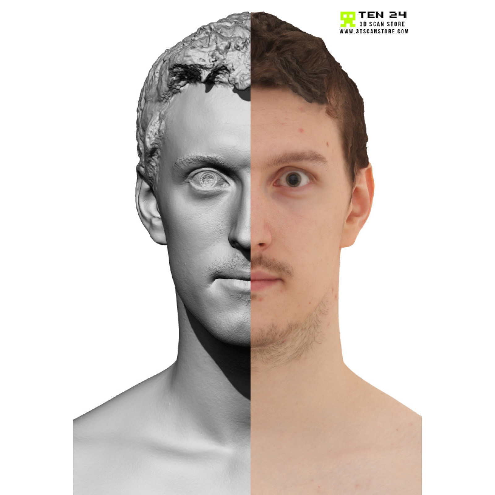 Male 13 Head Scan Cleaned