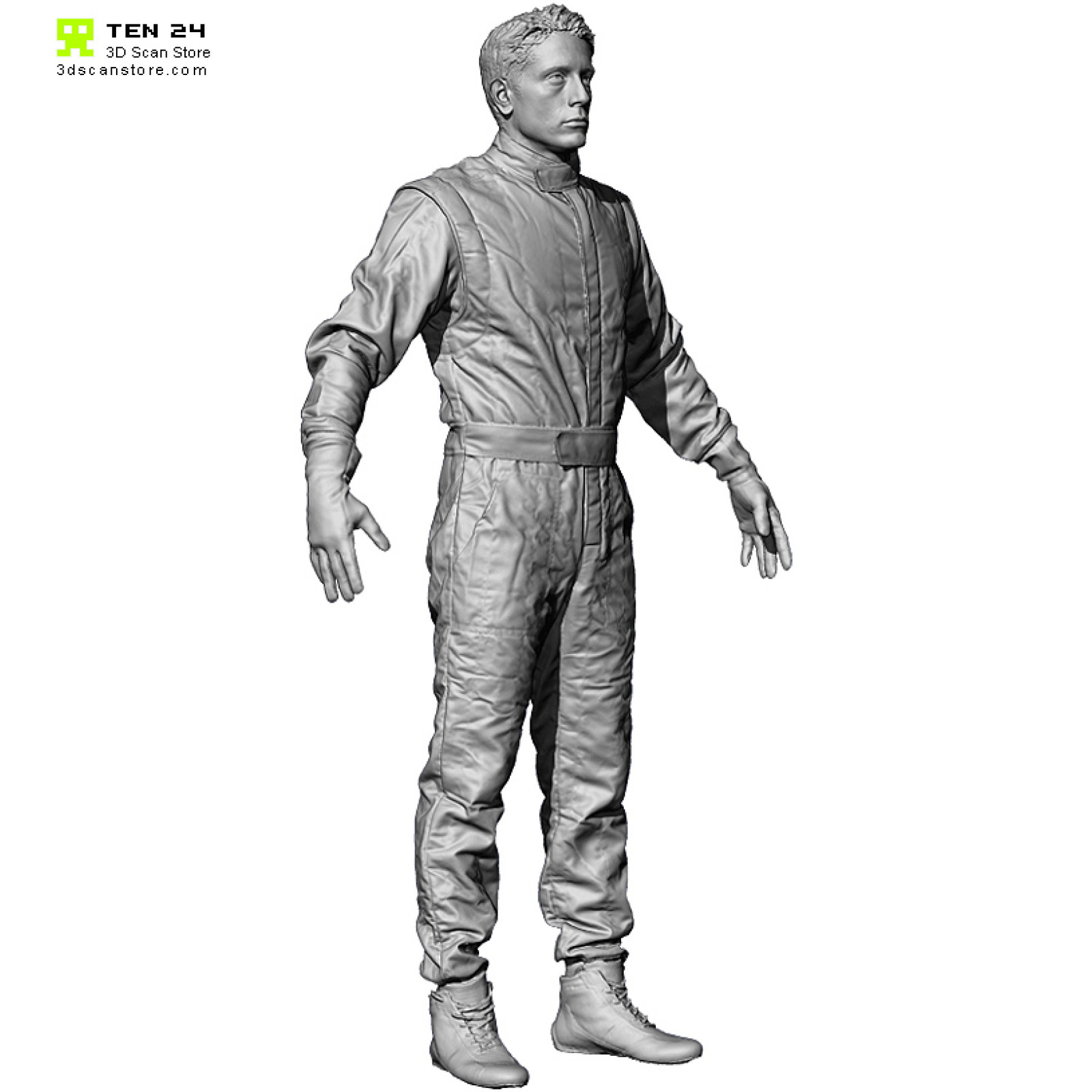 Male Racing Driver A Pose