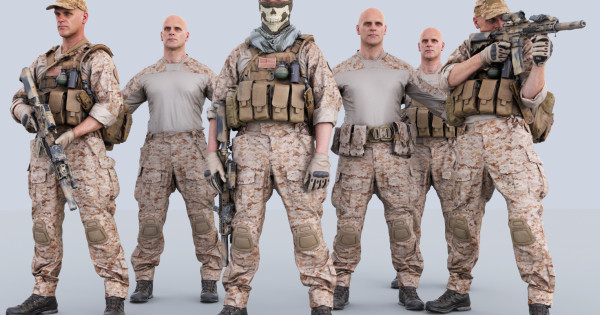 3D Scan Store - AOR-1 Military Scan Bundle