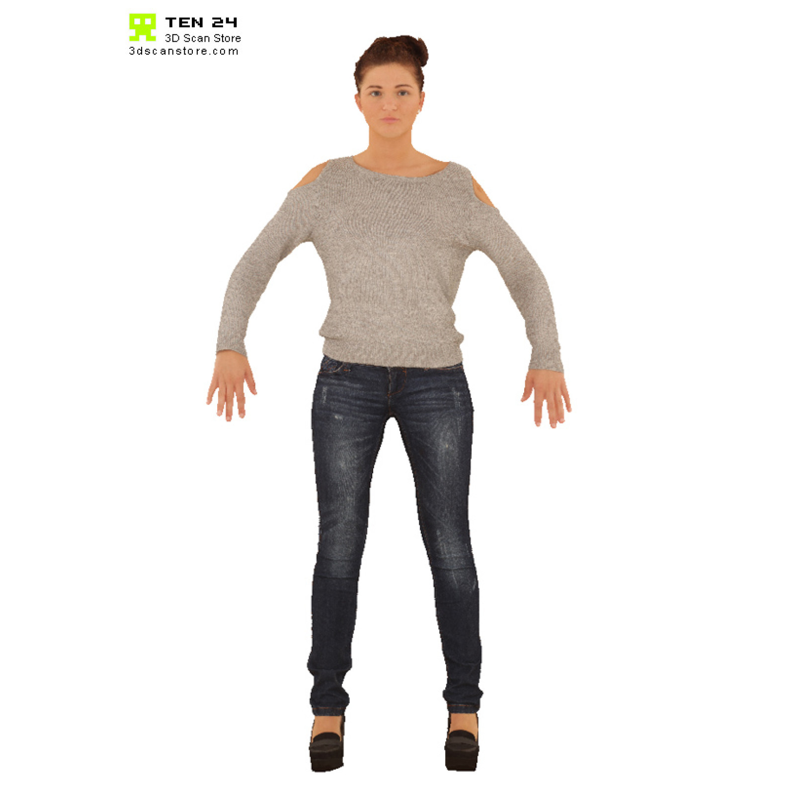 Colour Female 01 Pose 05