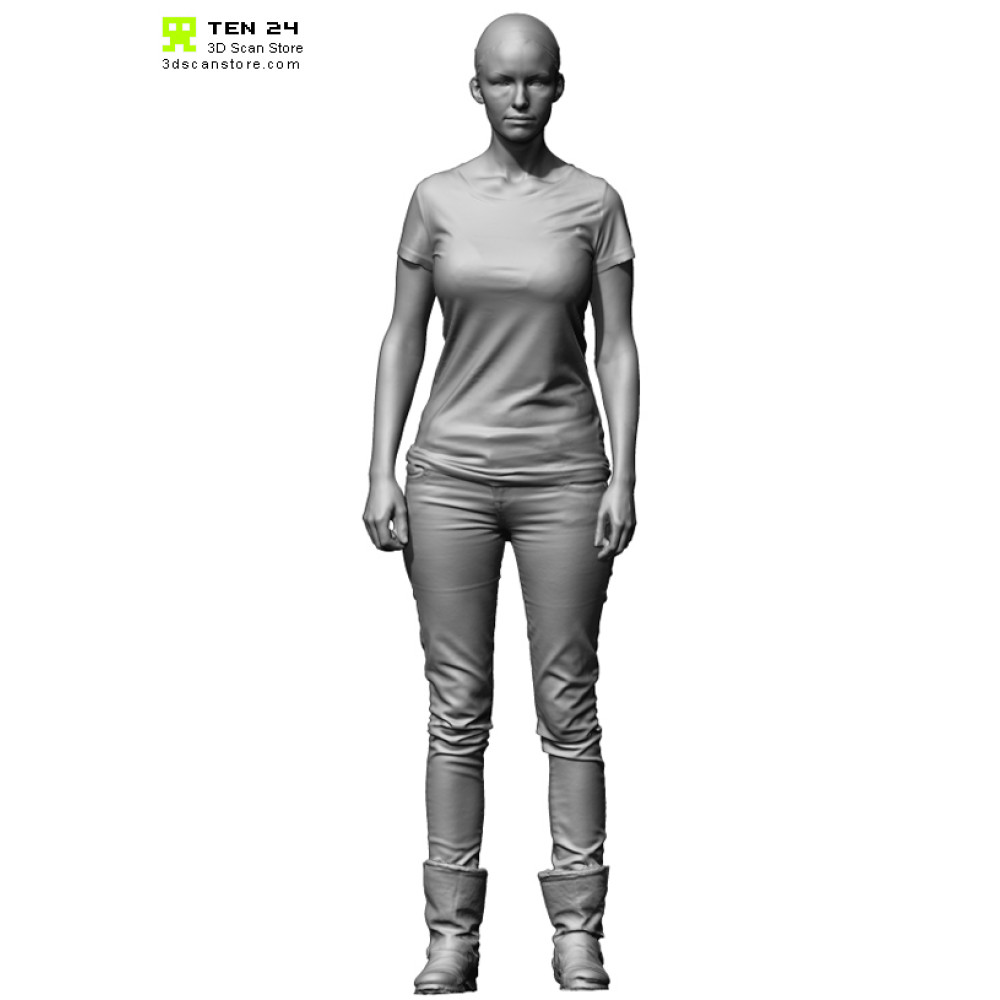 Shaded Female 02 Pose 1