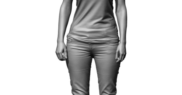 Shaded Female 02 Pose 1