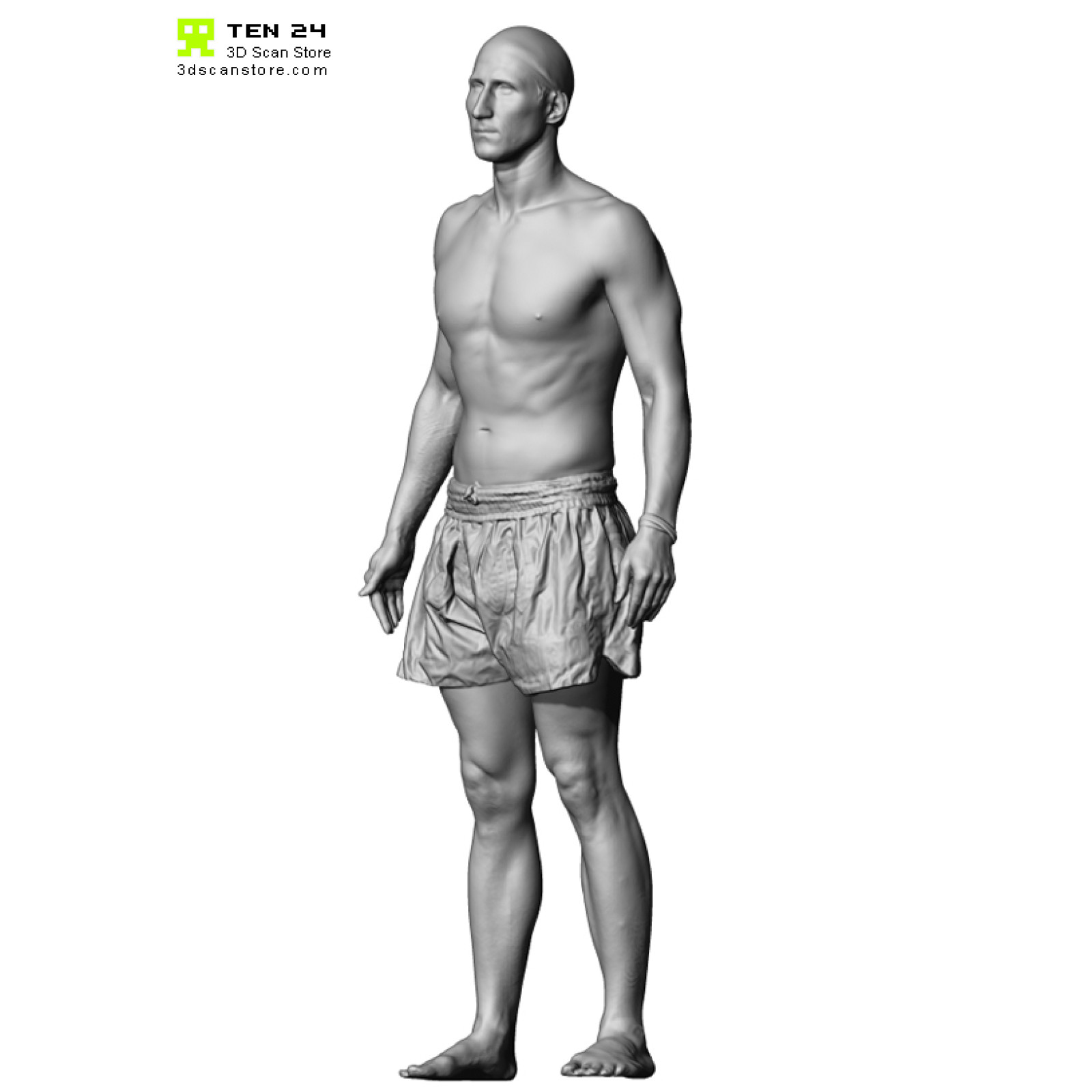 Shaded Male 07 Pose 1 kickboxer
