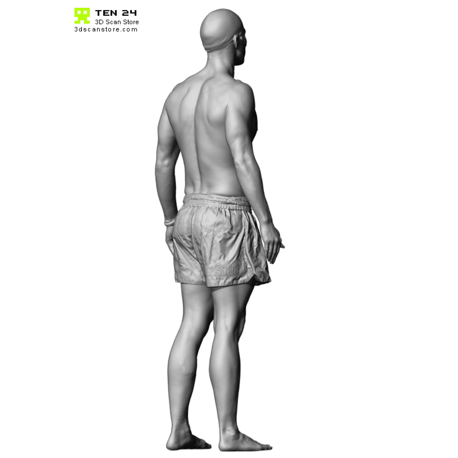 Shaded Male 07 Pose 1 kickboxer
