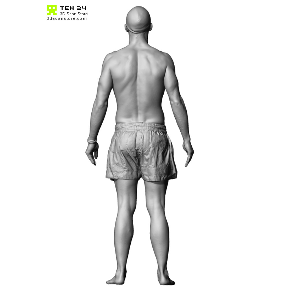 Shaded Male 07 Pose 1 kickboxer