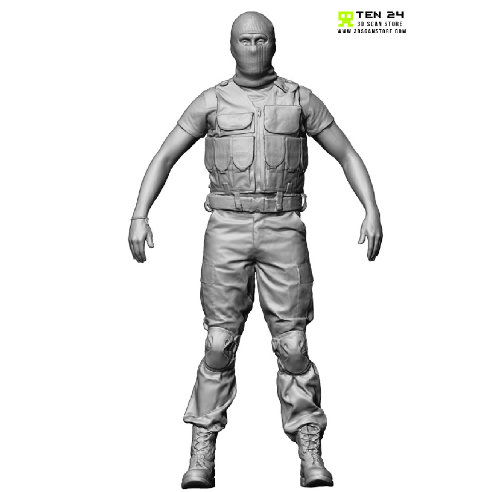 Shaded Female Section | 3dscanstore.com